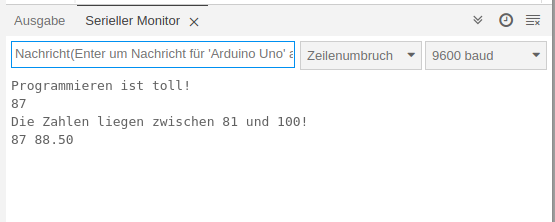 Serial.print()/Serial.println()