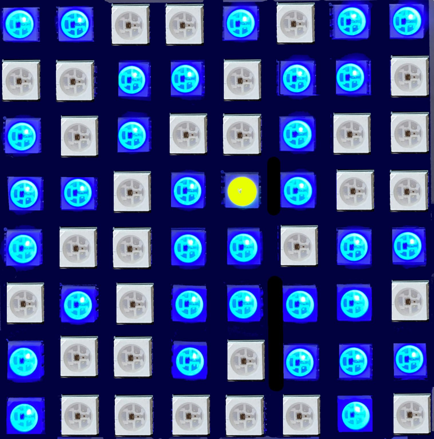 Spiel mit einer RGB-Matrix - Projekte für Arduino und ESP32-Mikrocontroller