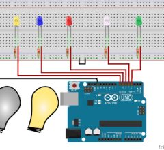 Arduino LEDs mit einem Taster steuern