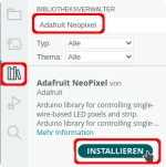 Beispielprogramm NeoPixel-Ring - Projekte für Arduino und ESP32-Mikrocontroller