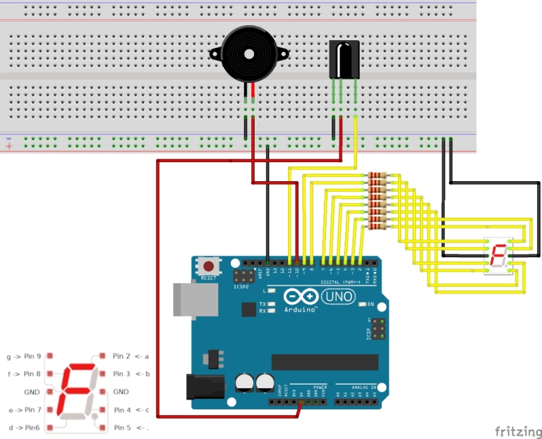 7-Segment-Anzeige Archive - Projekte für Arduino und ESP32-Mikrocontroller