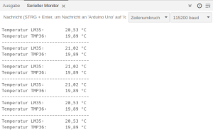TMP36 - Temperatur messen - Projekte für Arduino und ESP32-Mikrocontroller