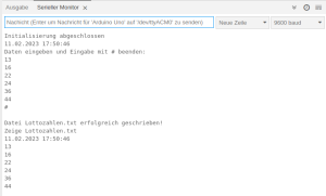 Beispielprogramm Datenlogger-Shield - Projekte für Arduino und ESP32-Mikrocontroller