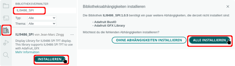 Beispielprogramm TFT-Display - Projekte für Arduino und ESP32-Mikrocontroller